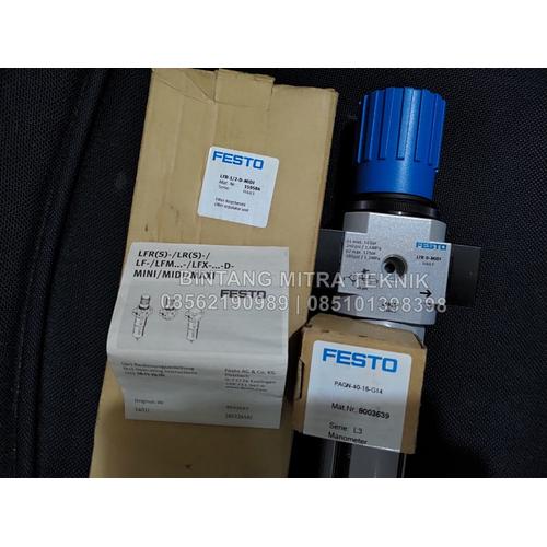 Jual FILTER REGULATOR FESTO LFR-1/2-D-MIDI Part number 159584 - Kota ...