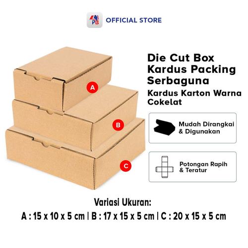 Jual Kardus Packing Polos Macam Ukuran Box Packaging Karton Die Cut ...