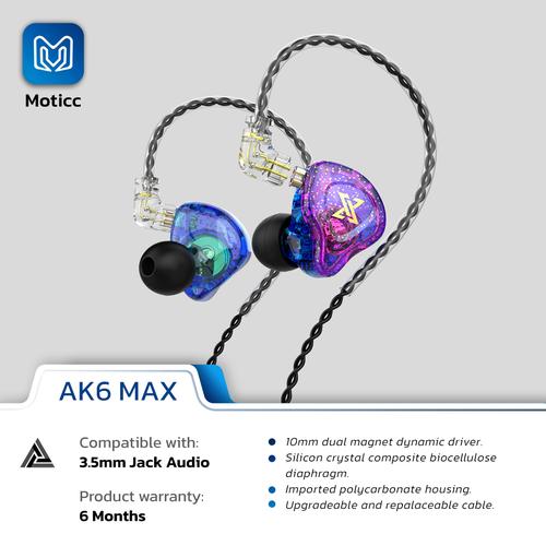 Jual QKZ AK6 Max Dengan Mic In Ear Earphone Hifi Heavy Bass KZ EDX TRN ...