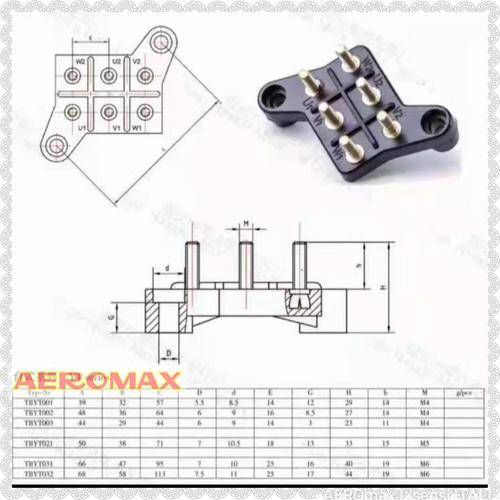 Jual dinamo terminal teco / terminal motor teco frame size 71 - 250 - 0 ...