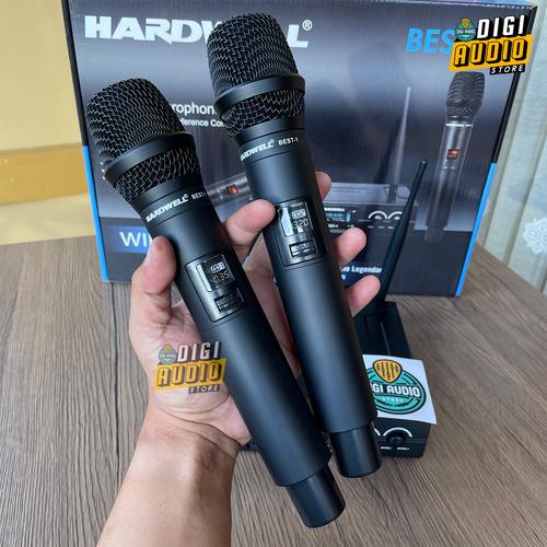 Jual Microphone Wireless HARDWELL BEST 1 - 2 Mic Vocal Wireless UHF ...