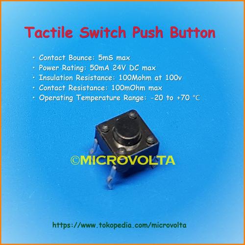 Jual Tactile Switch Push Button 6x6x4.3mm 6x6x10mm - 6x6x7mm - Kota ...