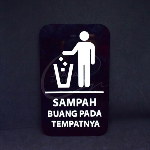 Jual Sign Board Tempat Sampah / Akrilik Sign / Papan Akrilik Huruf ...