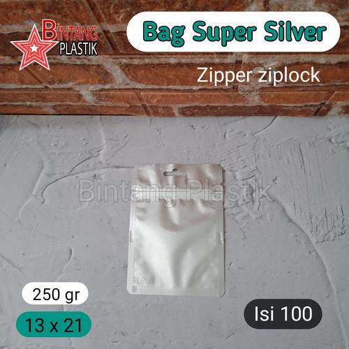 Jual Isi 100 SACHET BAG 250z SUPER SILVER KPACK Plastik Klip Kemasan ...