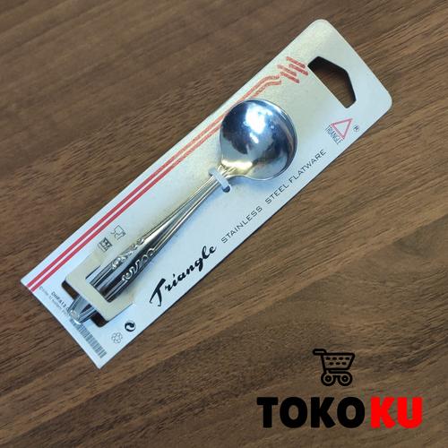 Jual ISI 6 SENDOK GULA KECIL STAINLESS TRIANGLE TEBAL/SENDOK BULAT ...