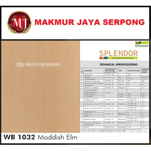 Jual HPL SPLENDOR WB 1032 MODDISH ELM | PELAPIS KAYU TRIPLEK - Kota ...