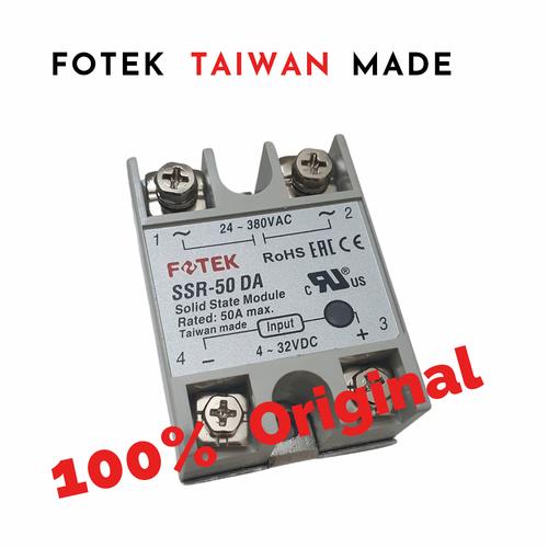 Jual Fotek Original "Taiwan Made" Solid State Relay SSR50DA SSR-50DA SSR 50 - Jakarta Barat ...
