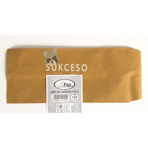 Jual Fox Amplop Samson Coklat Fox A Kabinet (Pak) isi 100 buah Murah ...
