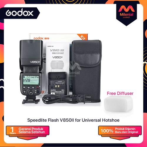 Jual Flash Godox V850II V850 II Unviersal Speedlite - Tanpa Diffuser ...