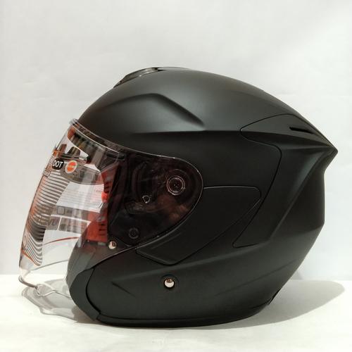 Jual HELM INK DYNAMIC SOLID BLACK DOF HELM ORIGINAL HALF FACE - Kota ...