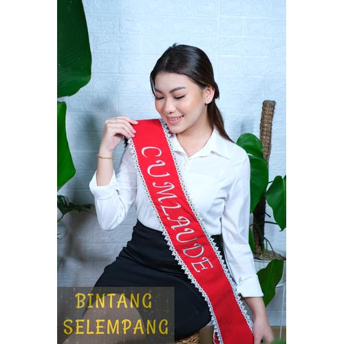 Jual Selempang Wisuda Bordir Custom Bahan Bludru Sehari Jadi! - TANPA ...