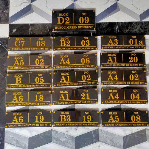 Jual Tanda nomor rumah graffir granite tile 10x30 - Kab. Bogor - Toko ...