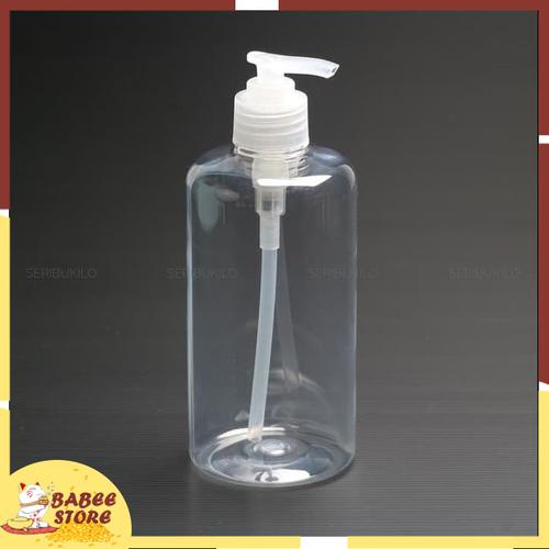Jual BOTOL 500ML TUTUP PUMP NECK 28 / BOTOL SABUN / BOTOL HAND SANITIZER - PUMP HITAM n.28 ...