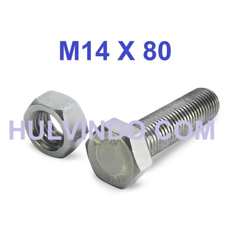Jual BAUT MUR HEX STAINLESS STEEL 304 M14 X 80 - Kota Tangerang - Toko ...