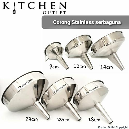 Jual Corong Stainless Serbaguna / Saringan Corong - 24cm - Kota ...