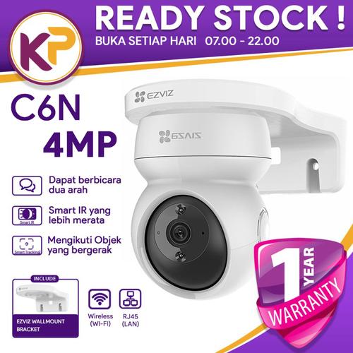 Promo EZVIZ C6N 4MP 2K CCTV Wi-Fi / FREE WALLMOUNT / C6N BERGARANSI ...