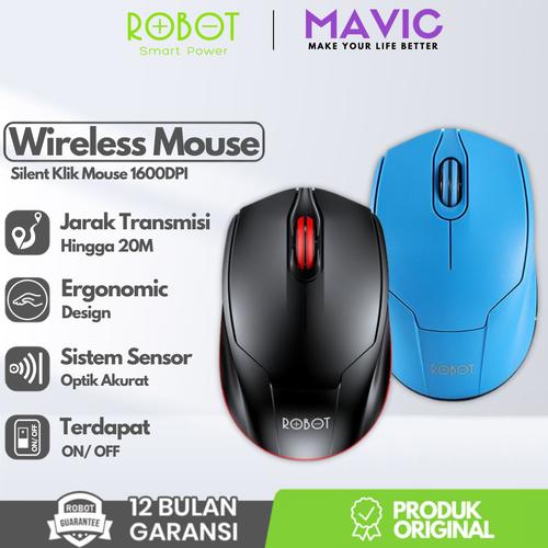 Promo Wireless Mouse Robot M310 Silent Mouse Gaming 2.4GHz - Black ...