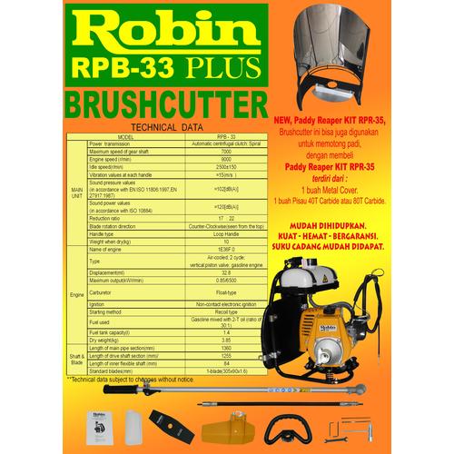 Jual Mesin Potong Rumput Gendong Robin Plus RPB-33 Brushcutter ...