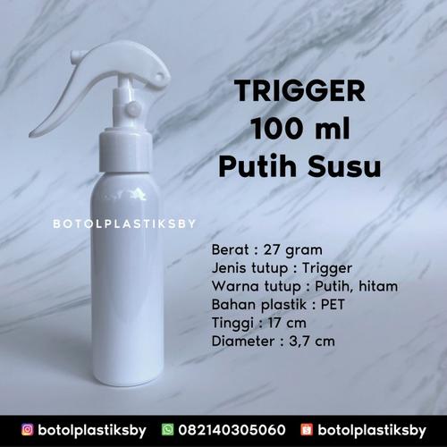 Jual [ECER] Trigger 100 ml Botol Hand Sanitizer Parfum Semprot - Tutup Putih, Botol Bening - Kab ...