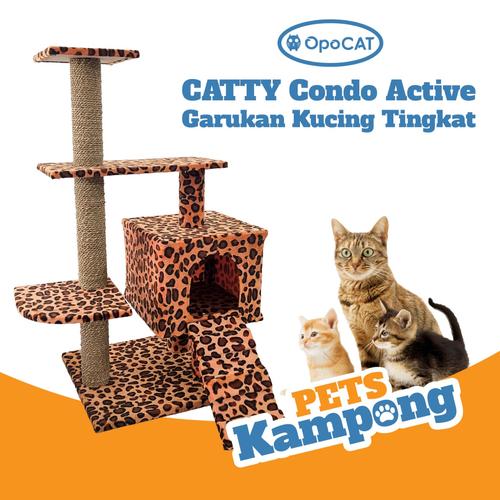 Promo Mainan kucing Catty Condo Active tree Garukan scratcher tingkat ...