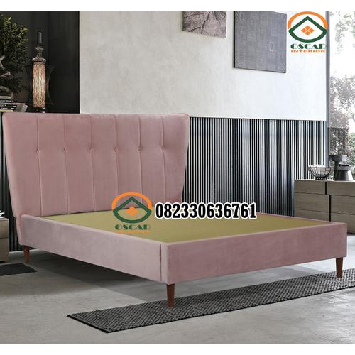 Jual Bed / Dipan / Tempat tidur elegant desain modern minimalis pink ...