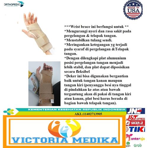 Jual Wrist Brace Support Splint Untuk Carpal Tunnel (Deker Tangan ...