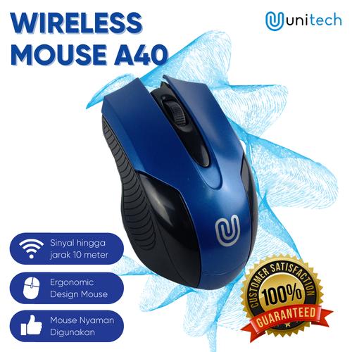 Jual Unitech Wireless Mouse A40 Series 2.4GHz For Laptop PC 1200DPI ...