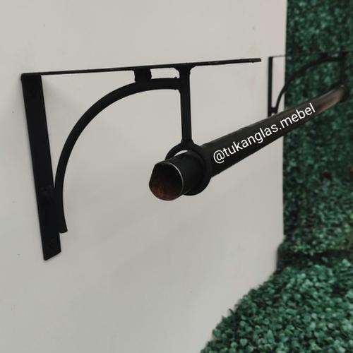 Jual bracket ambalan dinding/penyangga ambalan siku hambalan besi ...