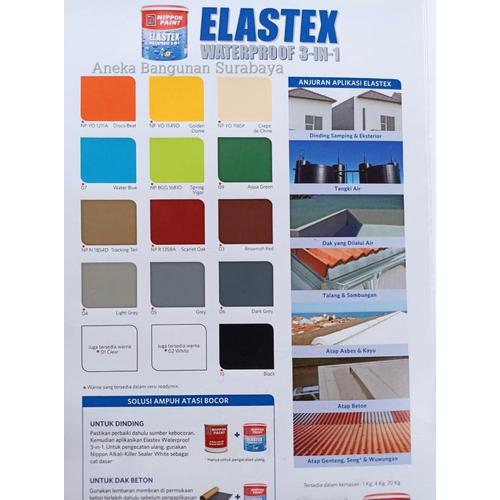 Jual New Cat Pelapis Waterproofing Elastex Nippon Paint - 1Kg | Elastek ...
