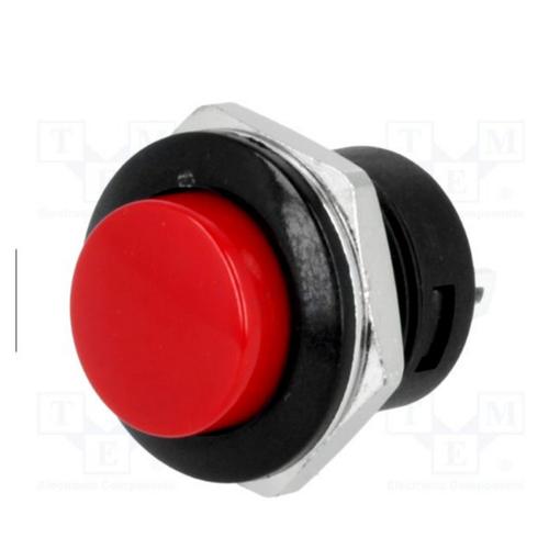 Jual MOMENTARY PUSH BUTTON AC 125V 250V R13-507 RED ROUND CAP BUTON ...
