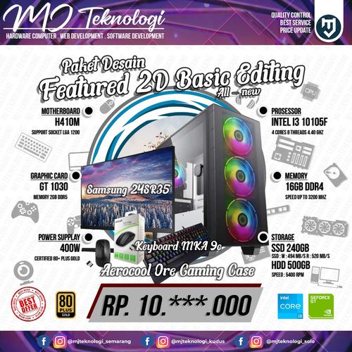 Jual PAKET PC RAKITAN DESAIN FEATURED 3D BASIC EDITING - Kota Semarang ...