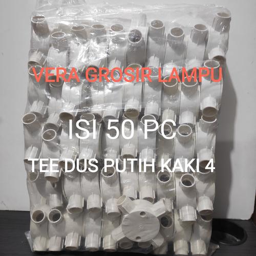 Jual HARGA ISI 50 PC TEE DUS PUTIH KAKI 4 / T DUS PUTIH CABANG 4 WAY ...