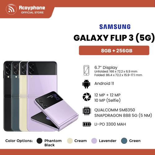Jual SAMSUNG GALAXY Z FLIP 3 (5G) 8/256GB GARANSI RESMI SEIN - Cream ...