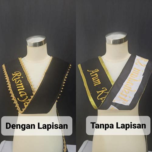 Jual Selempang Wisuda Bordir Custom Bahan Bludru Sehari Jadi! - TANPA ...