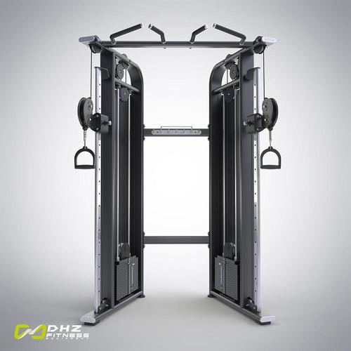Jual DUAL ADJUSTABLE PULLEY MACHINE E1017C - WEIGHT STACK - DHZ FITNESS ...