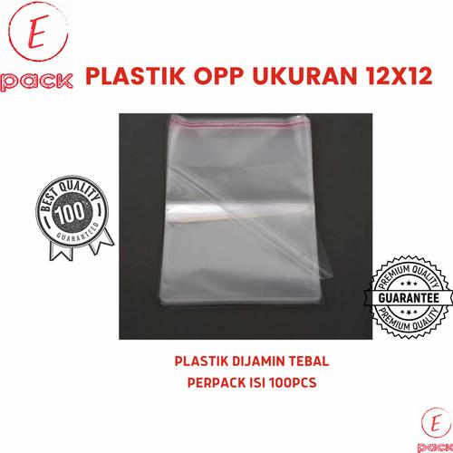 Jual PLASTIK OPP SEAL 12X12 TEBAL 30 MICRON PLASTIK POLOS - Kota ...