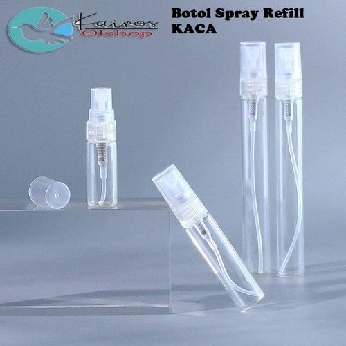 Jual 5 ML BOTOL SPRAY PARFUM REFILL BOTOL KACA TRANSPARAN - 3ml Hitam ...