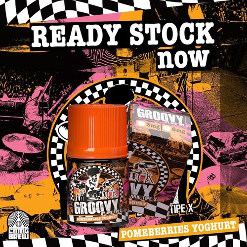 Jual Groovy Pomeberries Yoghurt 60ML by CMMG Brew x Arie Tipe-X - Liquid - 3MG 60ML - Kab ...