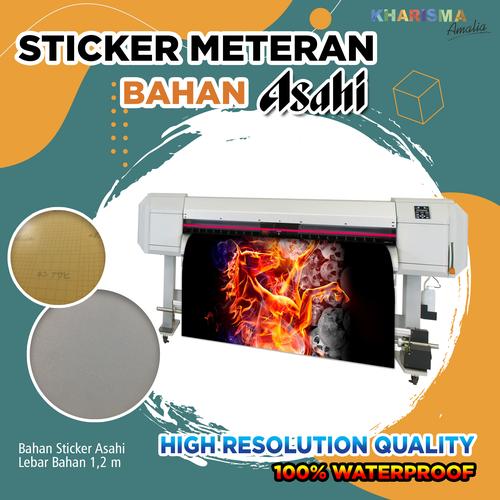 Jual Cetak Sticker Meteran Asahi / Laminasi & Print Cutting Reflektif ...