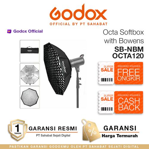 Jual Godox Softbox octa with grid 120cm SB-NBM octa 120 octagonal ...