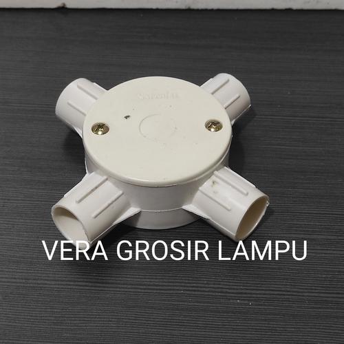 Jual TEE DUS PUTIH KAKI 4 / TEE DUS PUTIH 4 WAY / T DUS PUTIH CABANG 4 ...