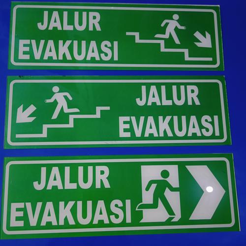 Jual AKRILIK JALUR EVAKUASI TURUN TANGGA UKURAN 10×30 cm - Jakarta ...