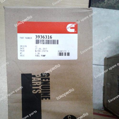 Jual Fuel Pump 6CT PC300-7 3936316 Cummins - Jakarta Barat - Excavator ...