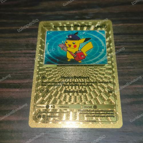 Jual RAICHU PIKACHU POKEMON TCG GOLD PLATED COATING CARD SPECIAL ...
