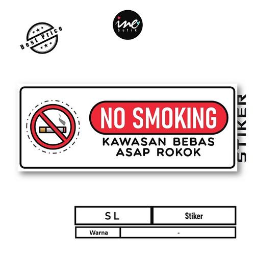 Jual STIKER HIMBAUAN | STIKER PERINGATAN BAHAN VYNIL - no.smoking ...