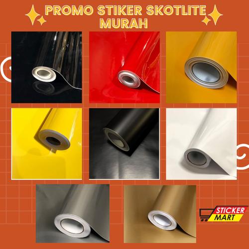 Jual Promo Sticker Motor Mobil Skotlet Murah Varian Warna Doff Glossy ...