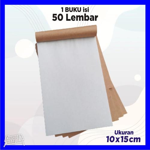 Jual Nota Kosong Polos Memo Bon Polosan Kosongan Buram Kertas Coretan ...