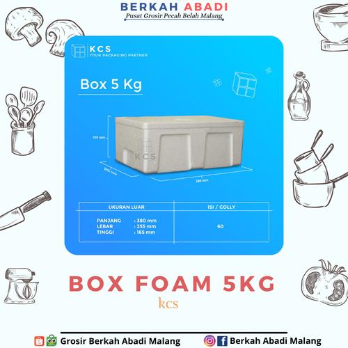 Jual Box Foam 5 Kg Box Styrofoam KCS Packing Frozen Food dan Makanan ...