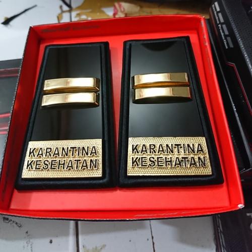 Jual PANGKAT KARANTINA KESEHATAN KKP GOLONGAN 3B MIKA HITAM GLOSSI ...