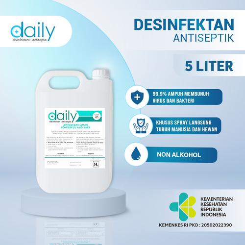 Jual DISINFEKTAN 5 LITER DAILY DESINFEKTAN KHUSUS GRAB DAN GOJEK ...
